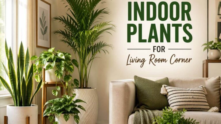 Indoor Plants for Living Room Corner Ideas